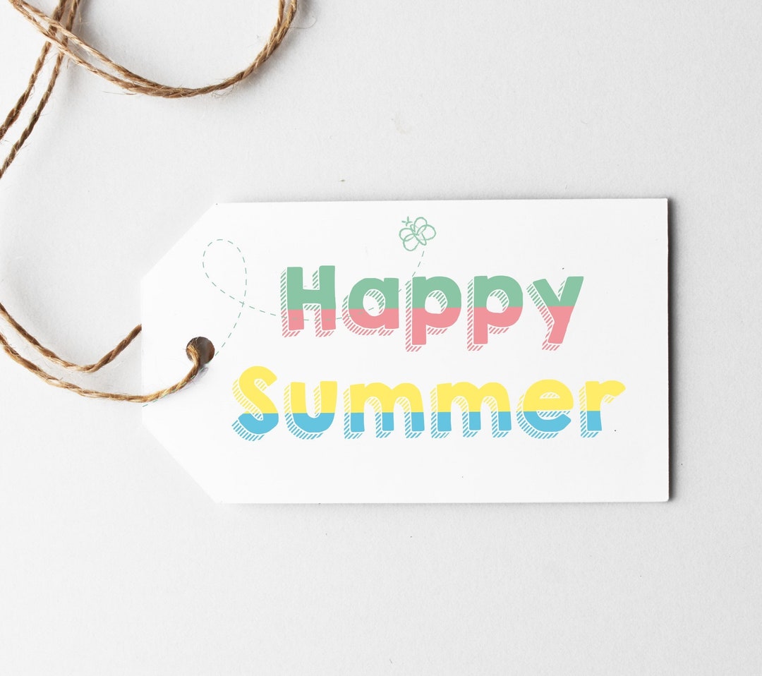 Printable Gift Tag | Happy Summer Tag | End of School Year Tag ...