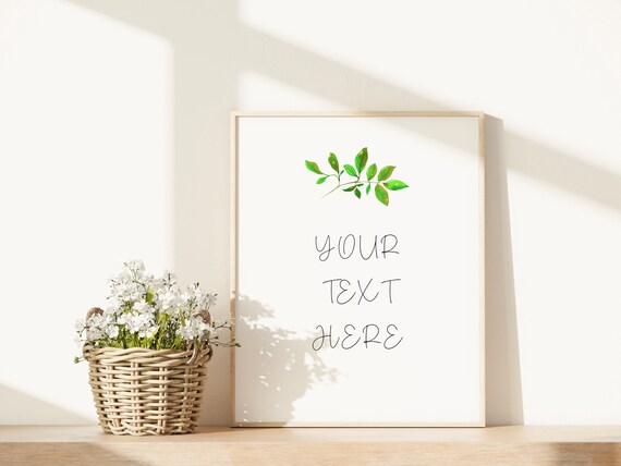Minimalist Greenery Sign | Custom Sign | Wedding Welcome Sign | 8 x 10 ...