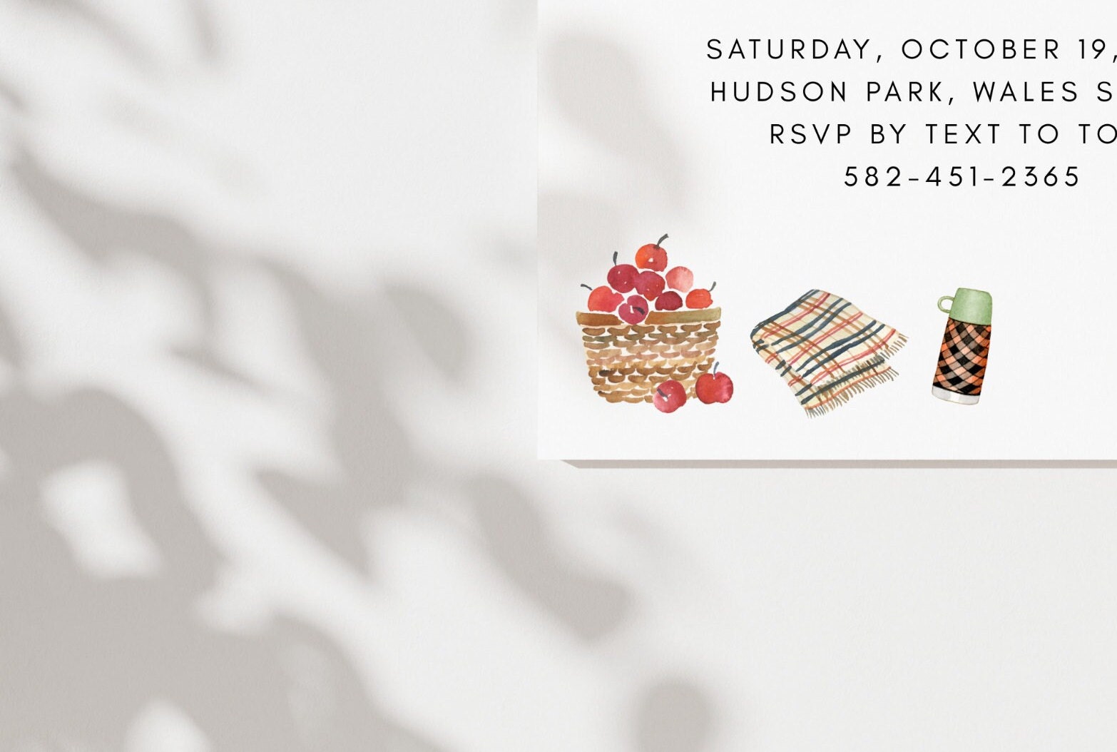 Fall Birthday Invitation Template, Digital Download, Edit in Corjl ...
