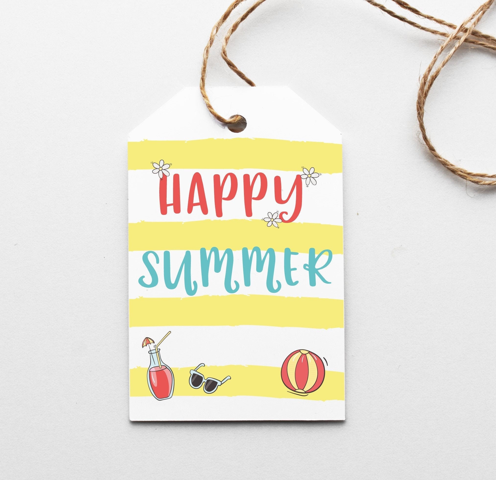 Printable Gift Tags Happy Summer Tags End of School Year Gift Teacher ...