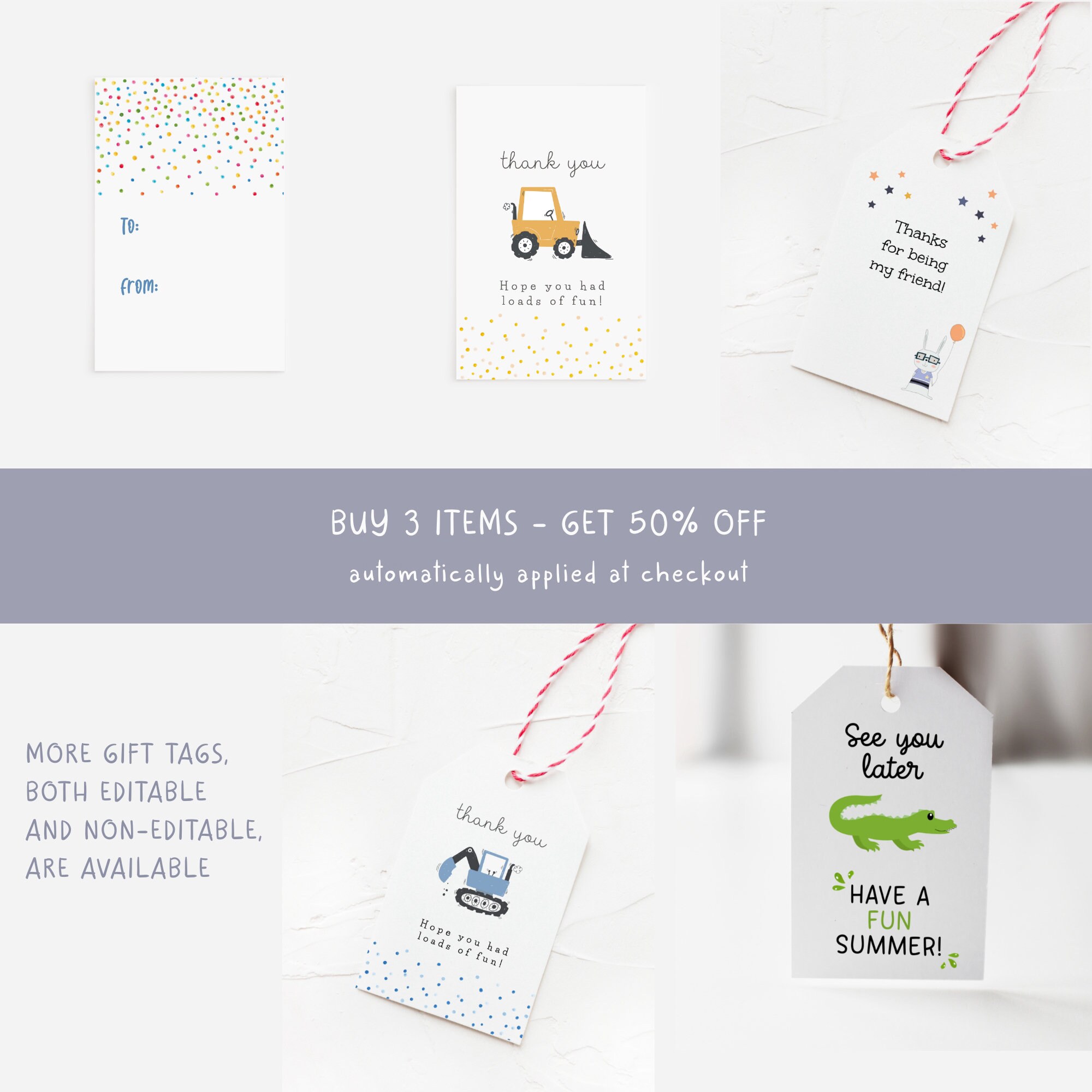 Printable Gift Tags | to and From Tag | Instant Download | Blue Flowers ...