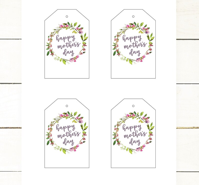 Mother's Day Gift Tags Printable Mother's Day Tags Happy Mothers Day ...