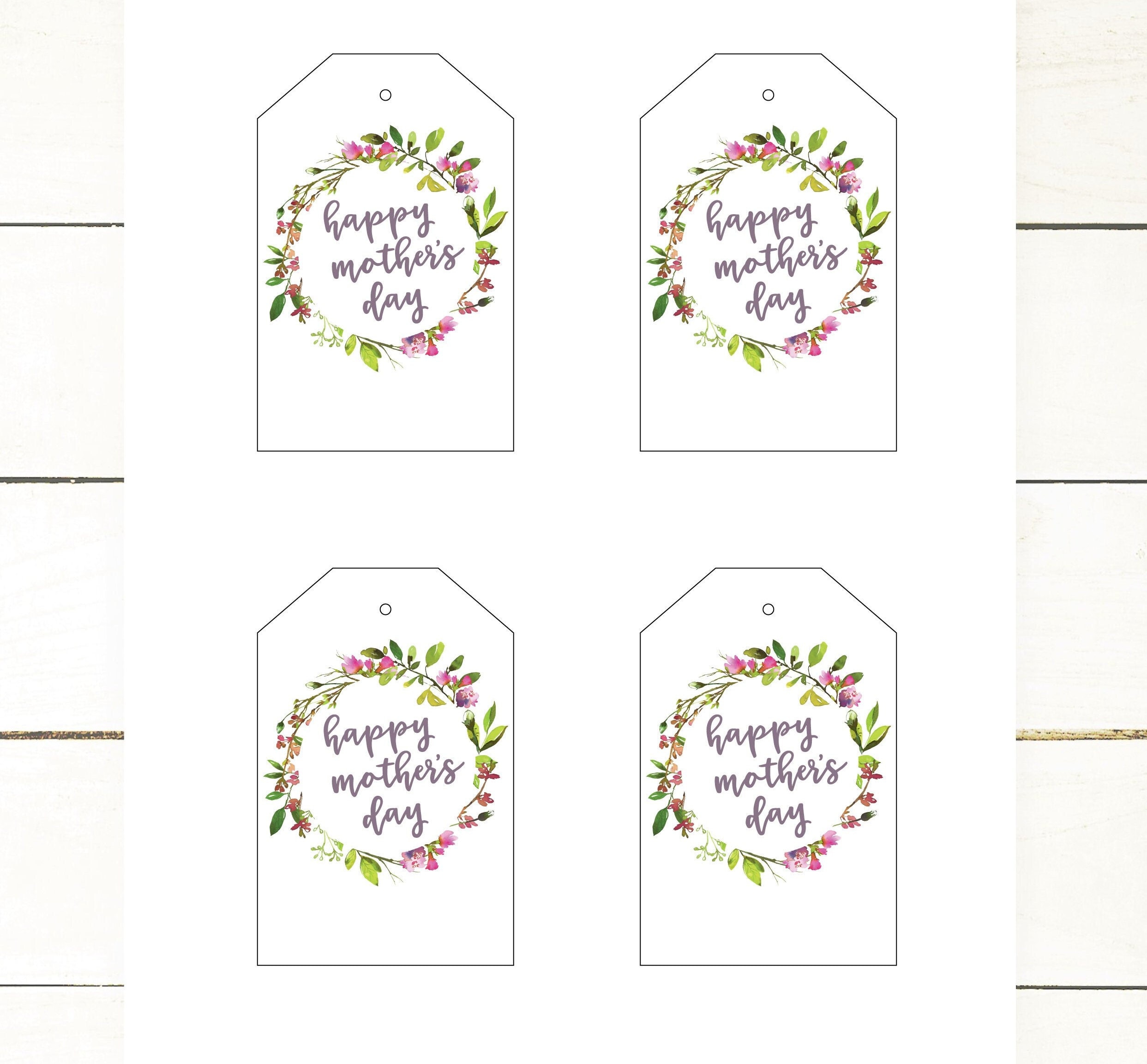 Mother's Day Gift Tags Printable Mother's Day Tags Happy Mothers Day ...