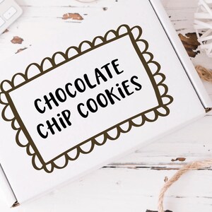 Printable Chocolate Chip Cookie Tag, Cookie Tags, Printable Gift Tag ...