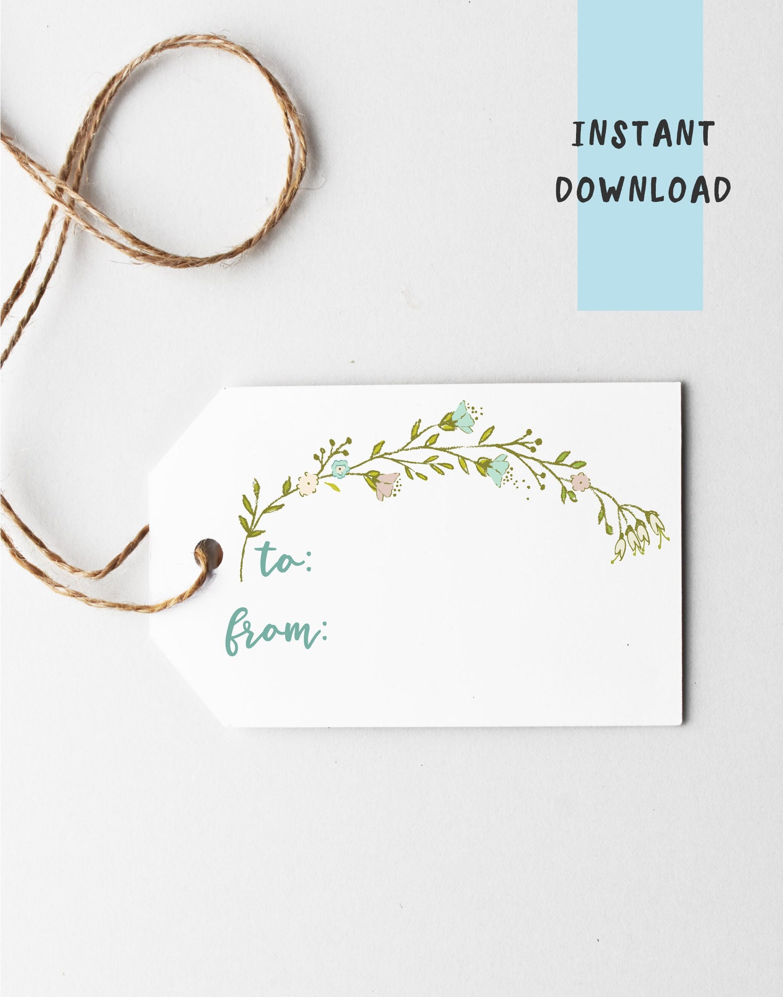 Printable Gift Tags to and From Tag Instant Download - Etsy