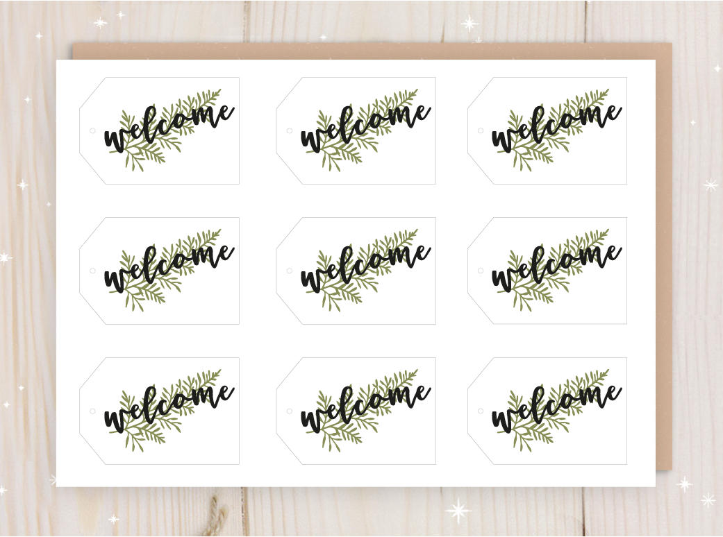 Favor Tags Printable Gift Tags Welcome Tag Wedding Favor - Etsy