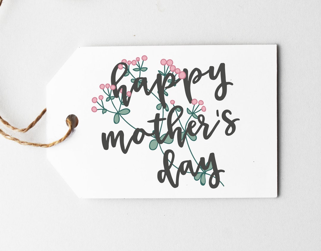 Mothers Day Tags | Mother's Day Gift Tag | Happy Mothers Day Card ...