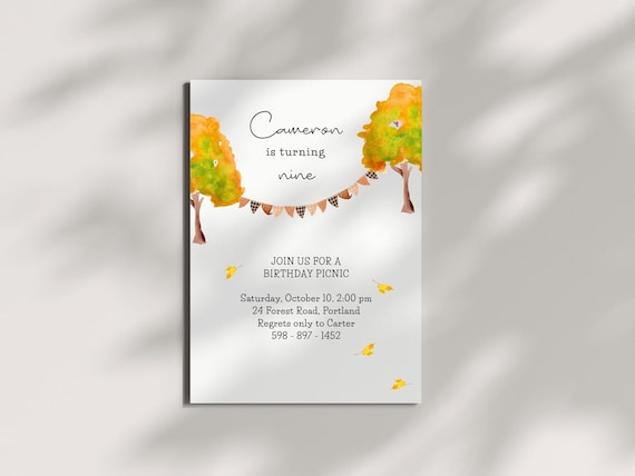 Fall Harvest Invitation Template Customizable Fall Harvest Festival