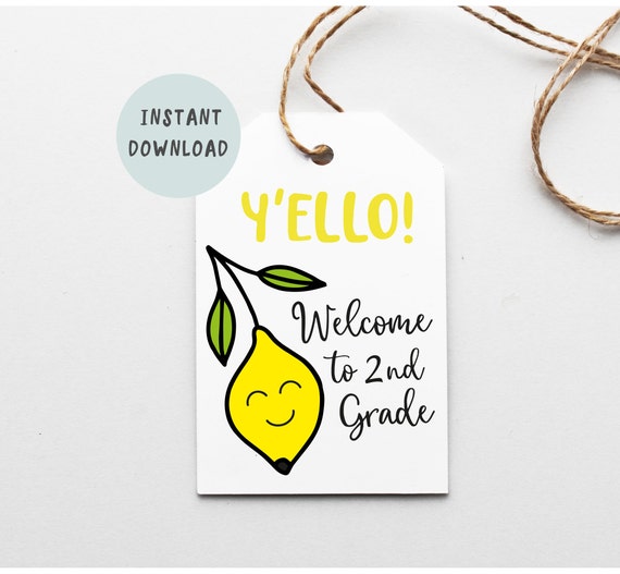 Back to school tags, Welcome to school tags for treat bags, PRINTABLE ...