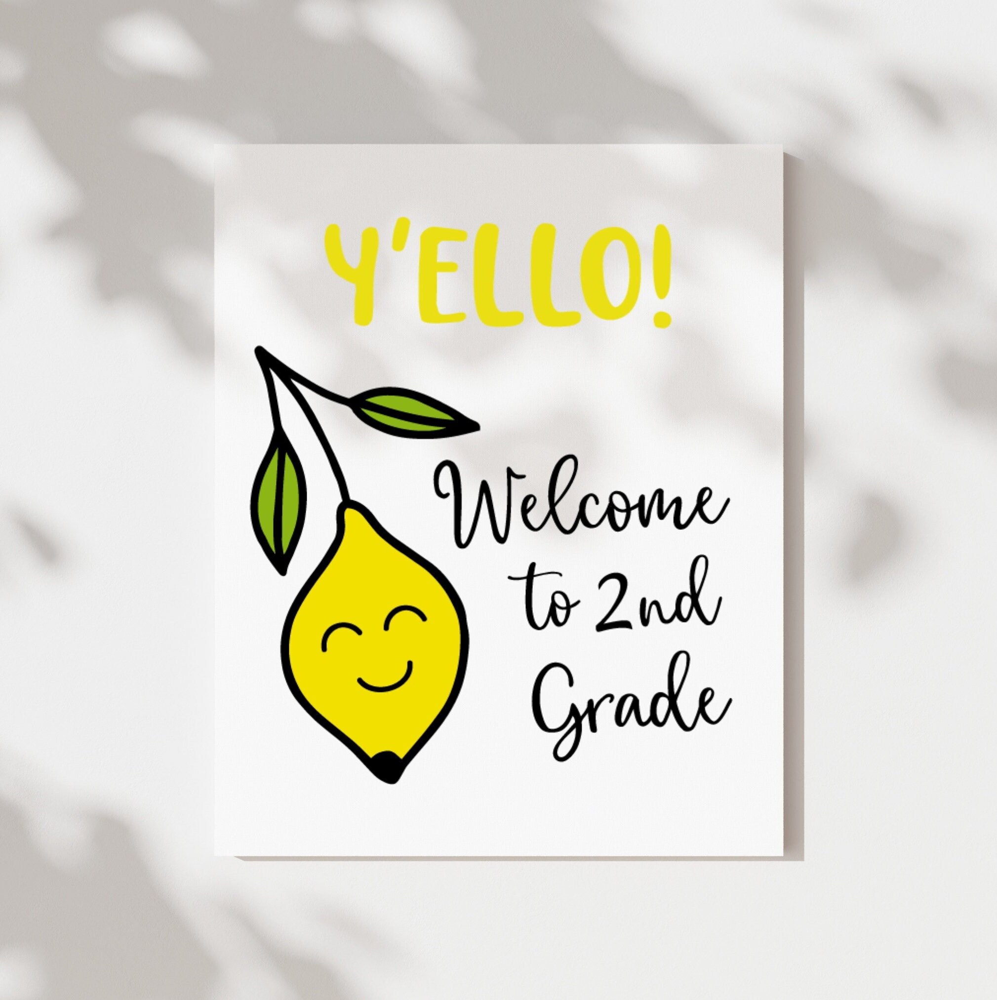 Classroom Sign | 2nd Grade | Back to School Sign | Instant Download ...
