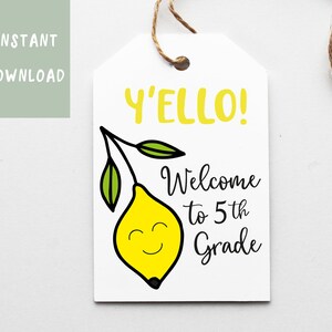 Back to School Tags | Welcome to School Gift | First Day of School ...