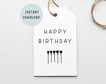 Happy Birthday Mini Cards - Etsy