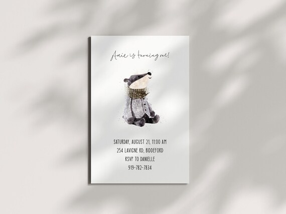 Birthday Invitation Template 4x6 Digital Download Editable. - Etsy