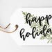 Happy Holidays Gift Tag, Printable Christmas Gift Tags, Modern Simple ...