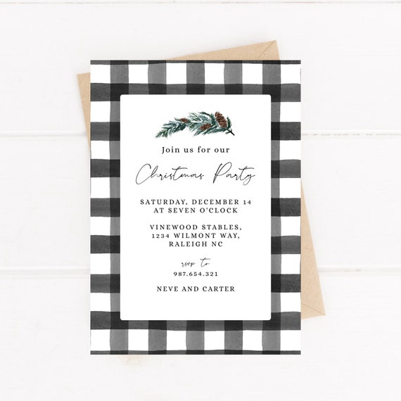 Paper & Party Supplies Invitations Holiday Cookie Invitation Invite ...