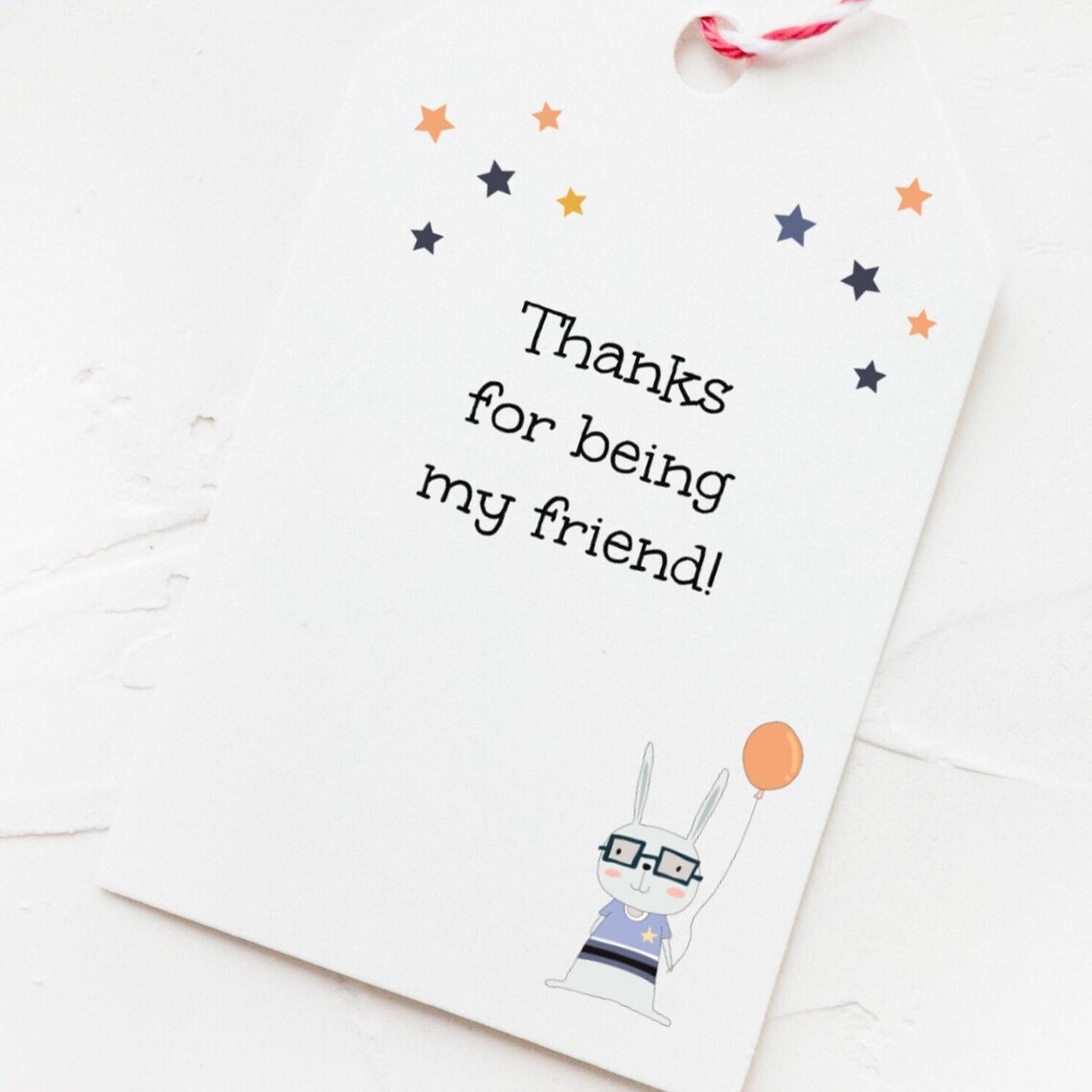 Printable Gift Tags, End of School Year Tag, Blue Birthday Favor Tags ...