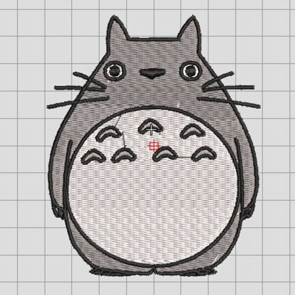 Totoro Embroidery - Etsy