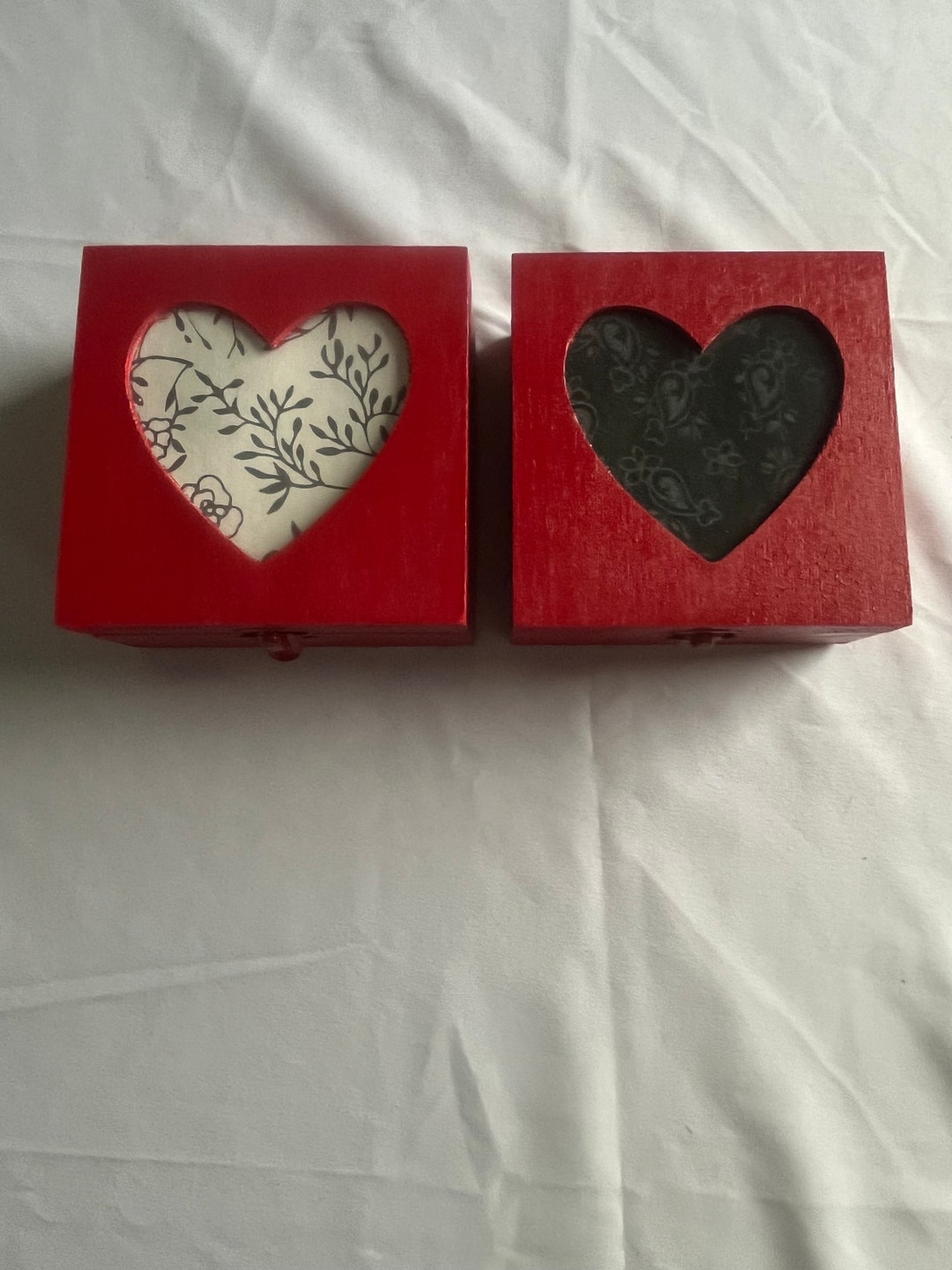 Wooden Heart Trinket Boxes - Etsy