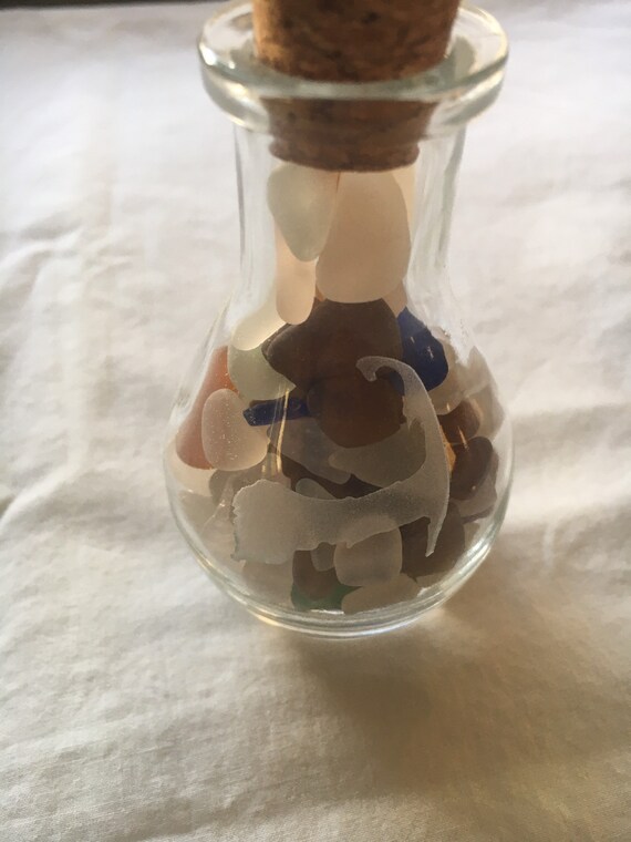 Cape Cod Sea Glass Bottle - Etsy