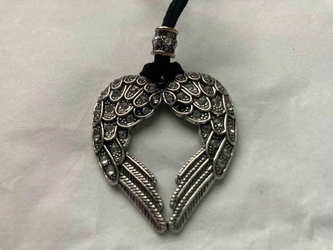 Angel Wings Pendant Necklace - Etsy