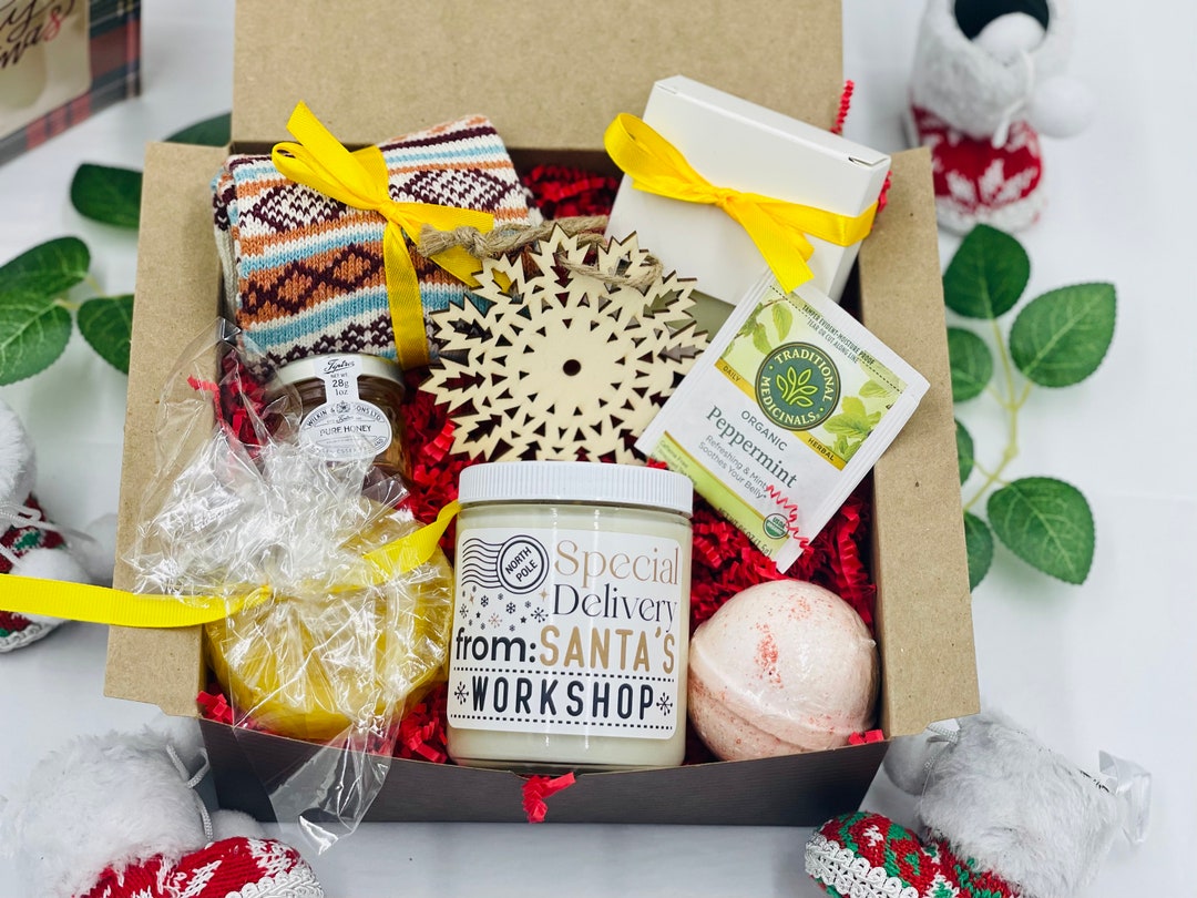Secret Santa Spa Gift Set, Gift From Santa, Christmas Spa Gift Box ...