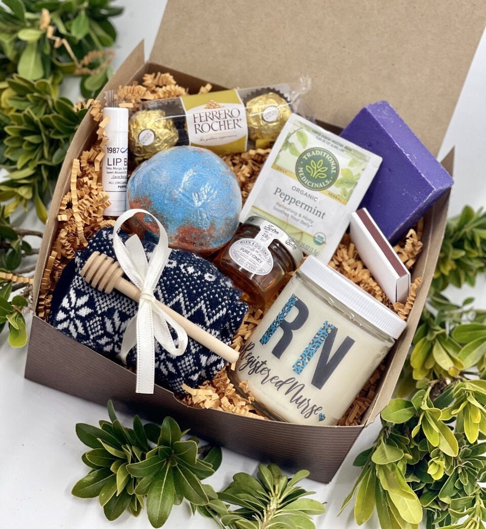 Registered Nurse Gift Box Hygge Gift Basket Spa Gift Box Cozy Gift Basket for Registered Nurse Registered Nurse Gifts RN Hygge Gift Box Etsy