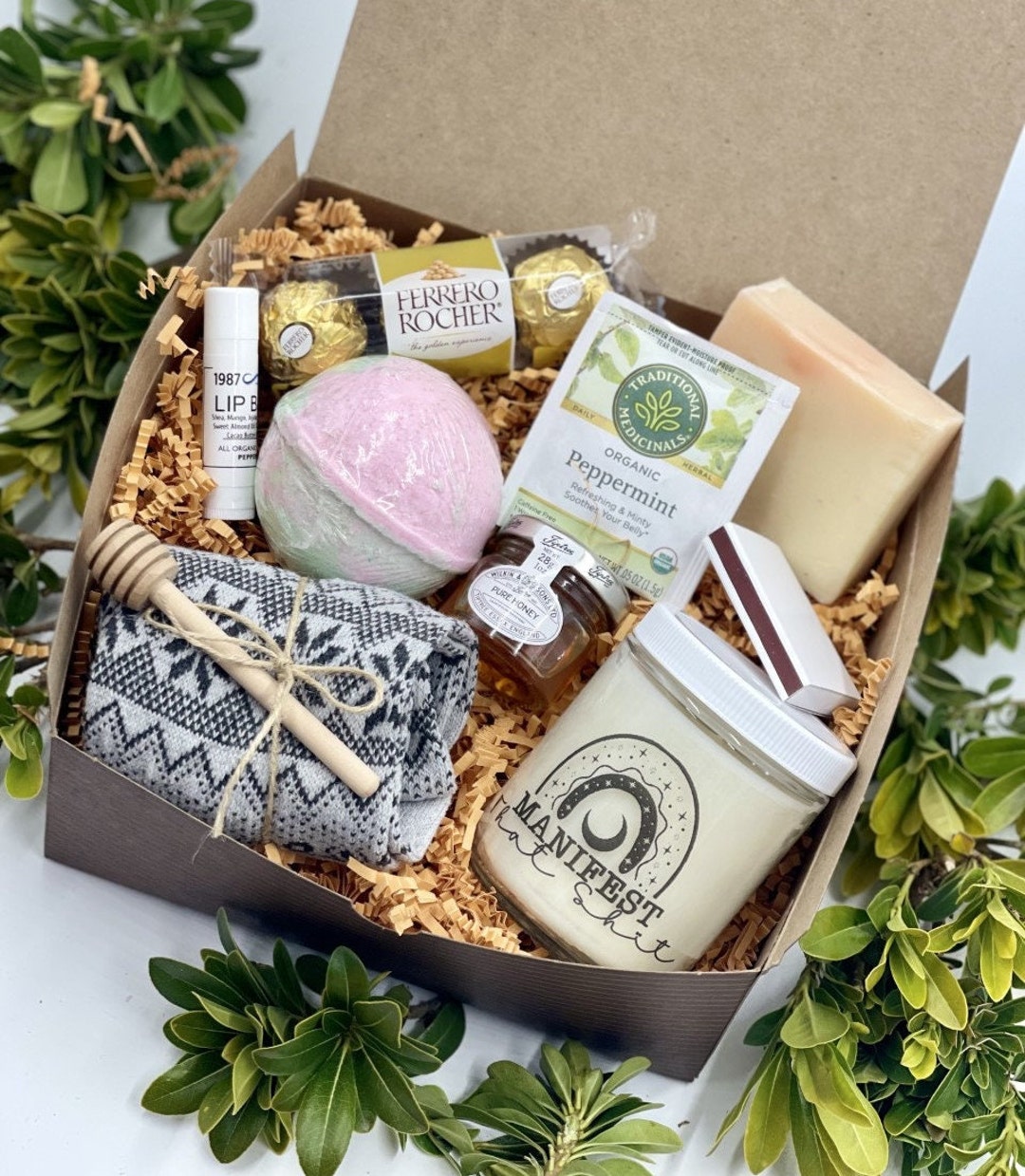 Manifest That Shit Care Package Hygge Gift Basket Self Care - Etsy