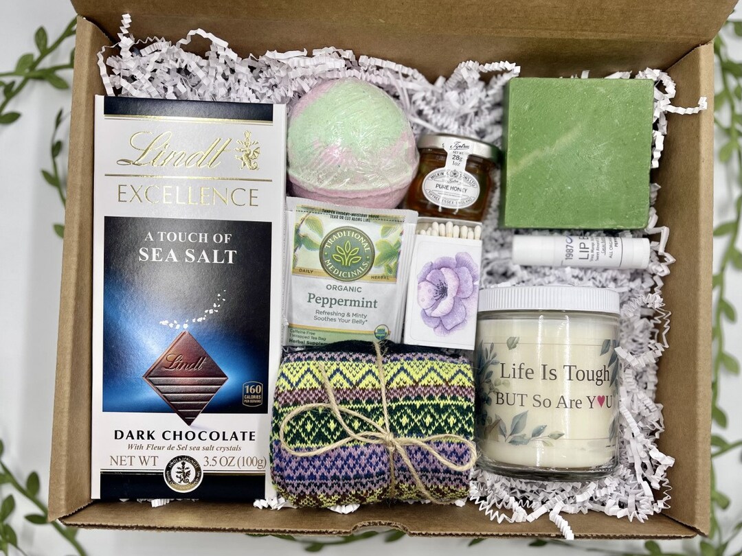 Life is Tough but so Are You Gift, Encouragement Gift Box, Hygge Gift ...