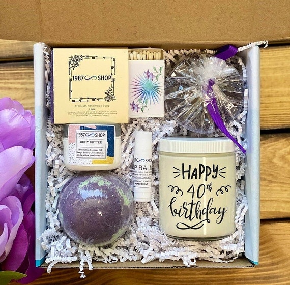 Happy 40th Birthday Gifts Box 40th Birthday Gift for Women - Etsy