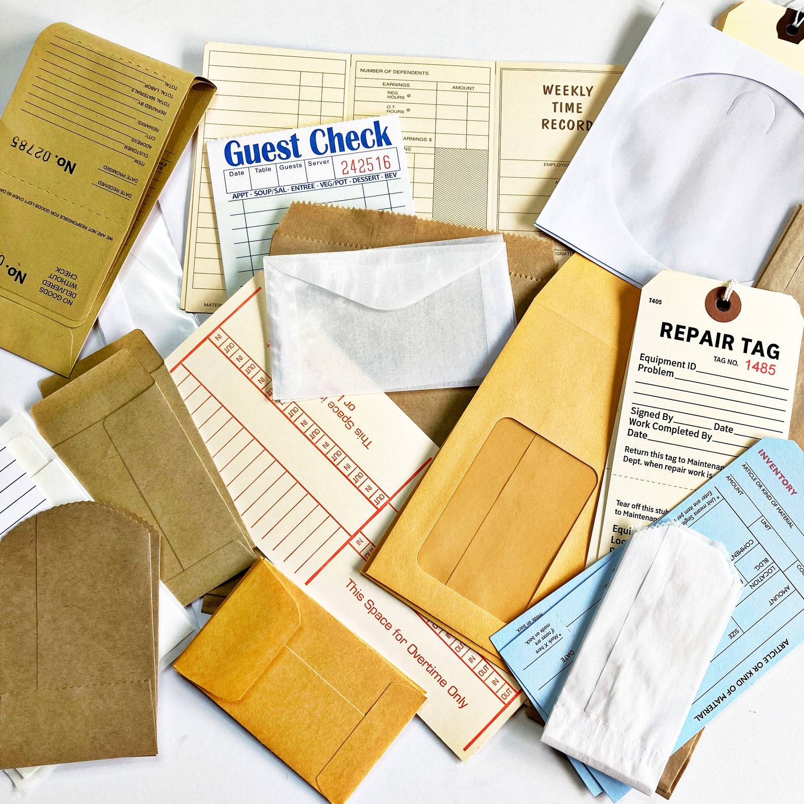 Tag, Bags, Envelopes, Cards and More Paper Pack, Junk Journals ...