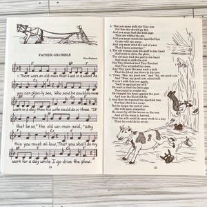 Wee Sing Fun 'N' Folk, Illustrated Children's Music Book, Junk Journal ...