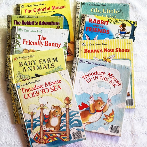 Little Golden Books Bunnies Mice Baby Animals for Junk - Etsy