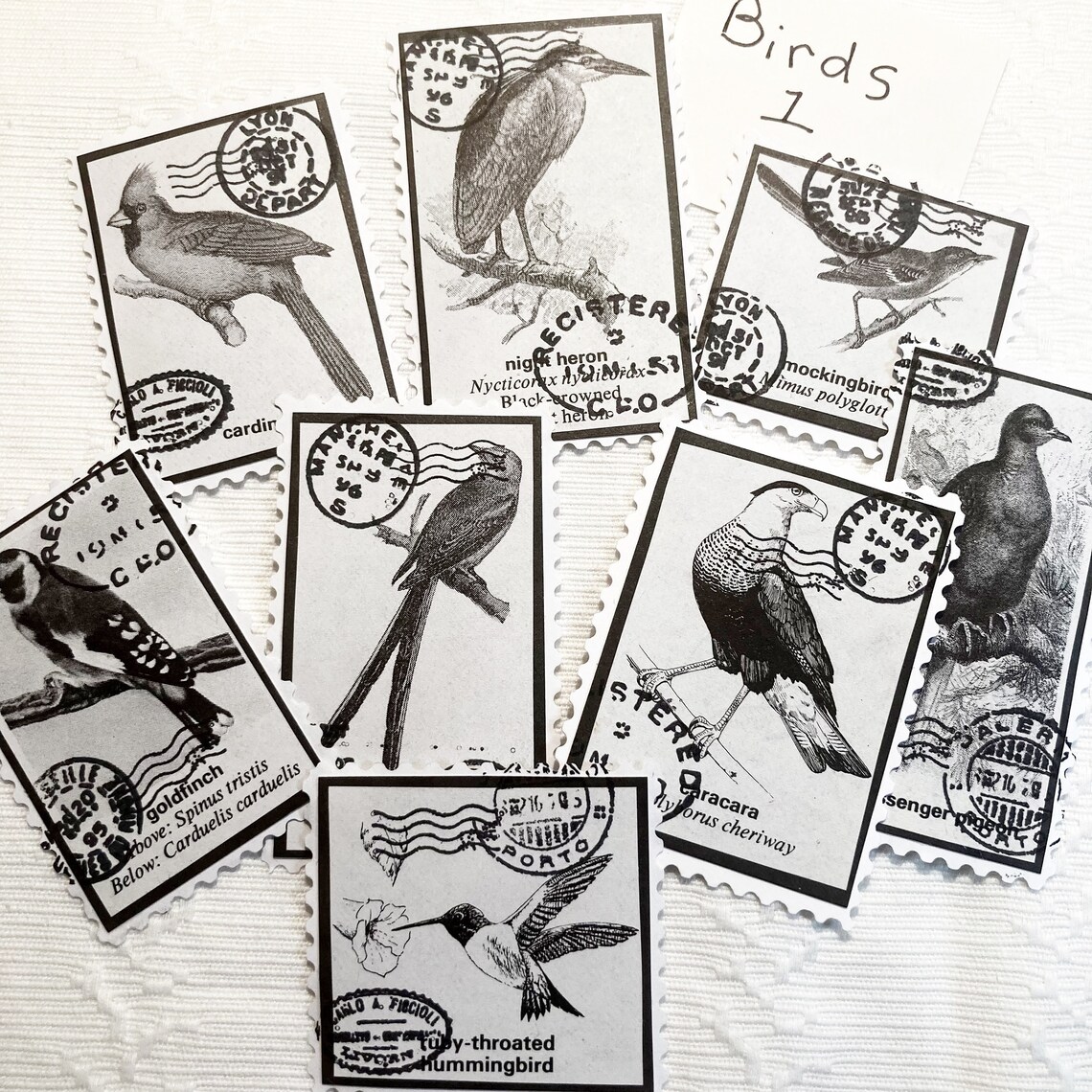 Faux Postage Stamps for Junk Journals and Paper Crafts | Etsy