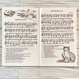 Wee Sing Fun 'N' Folk, Illustrated Children's Music Book, Junk Journal ...