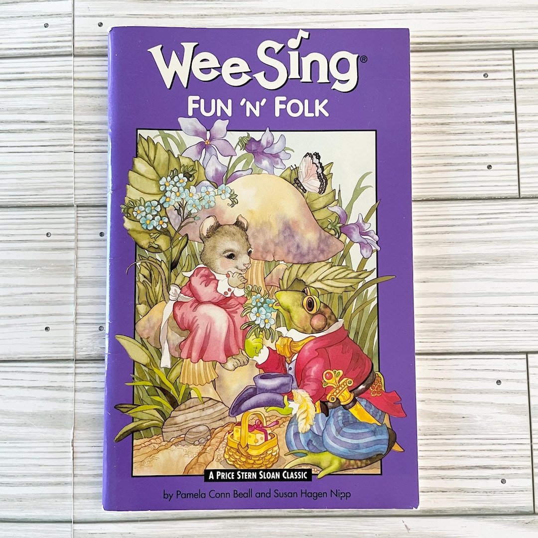 Wee Sing Fun 'N' Folk, Illustrated Children's Music Book, Junk Journal ...