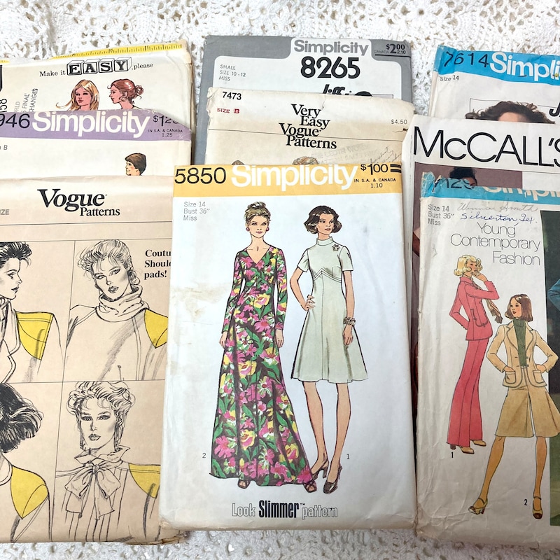 Vintage Sewing Patterns - Etsy