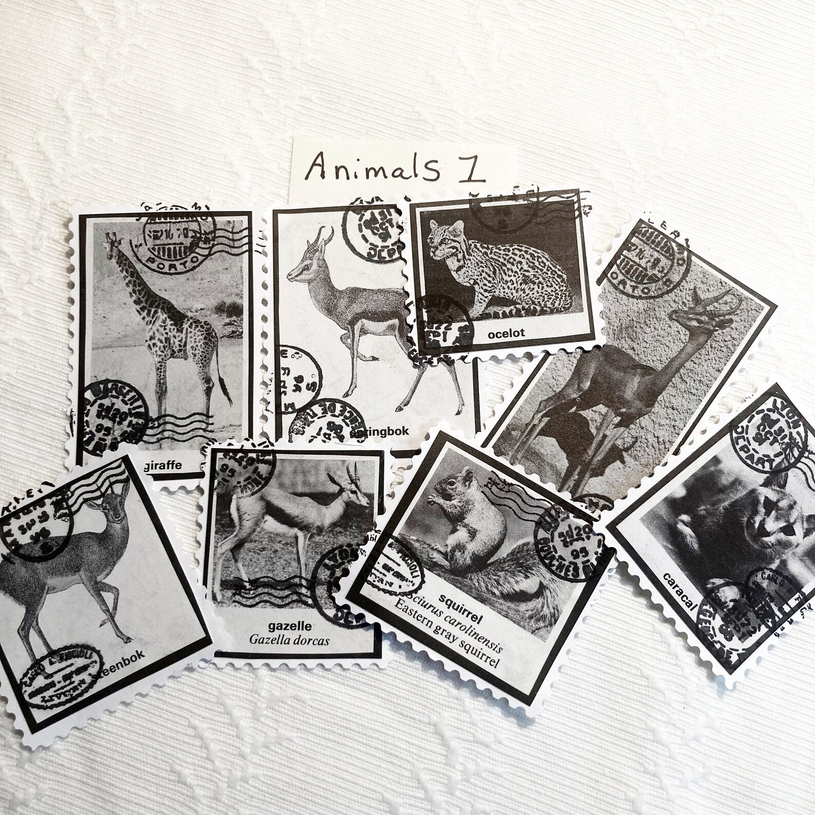 Faux Postage Stamps for Junk Journals and Paper Crafts - Etsy