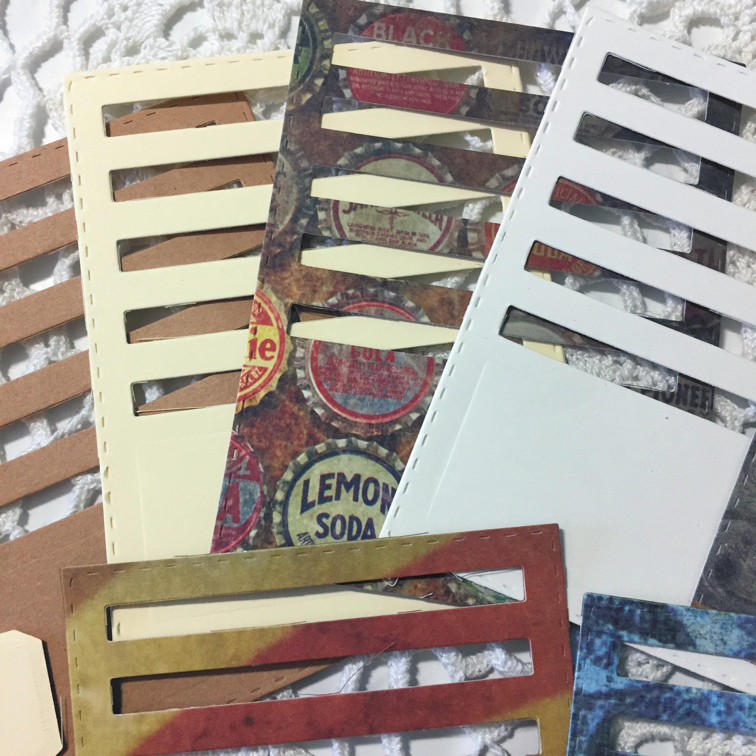 Tim Holtz stitched slot pocket dies junk journal pockets | Etsy