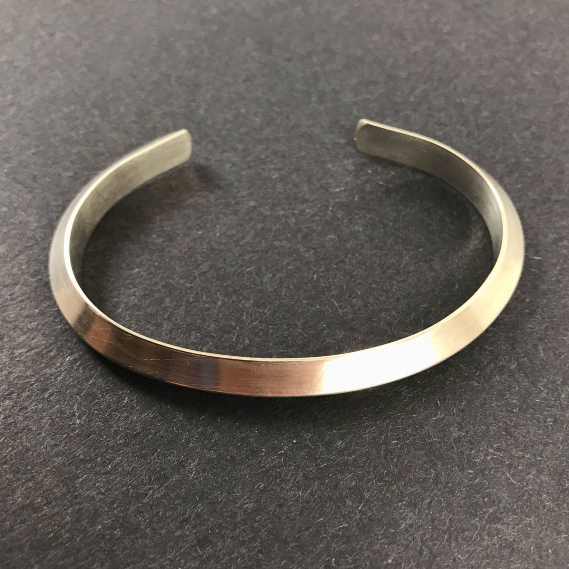 Solid Sterling Silver Triangle Cuff | Etsy