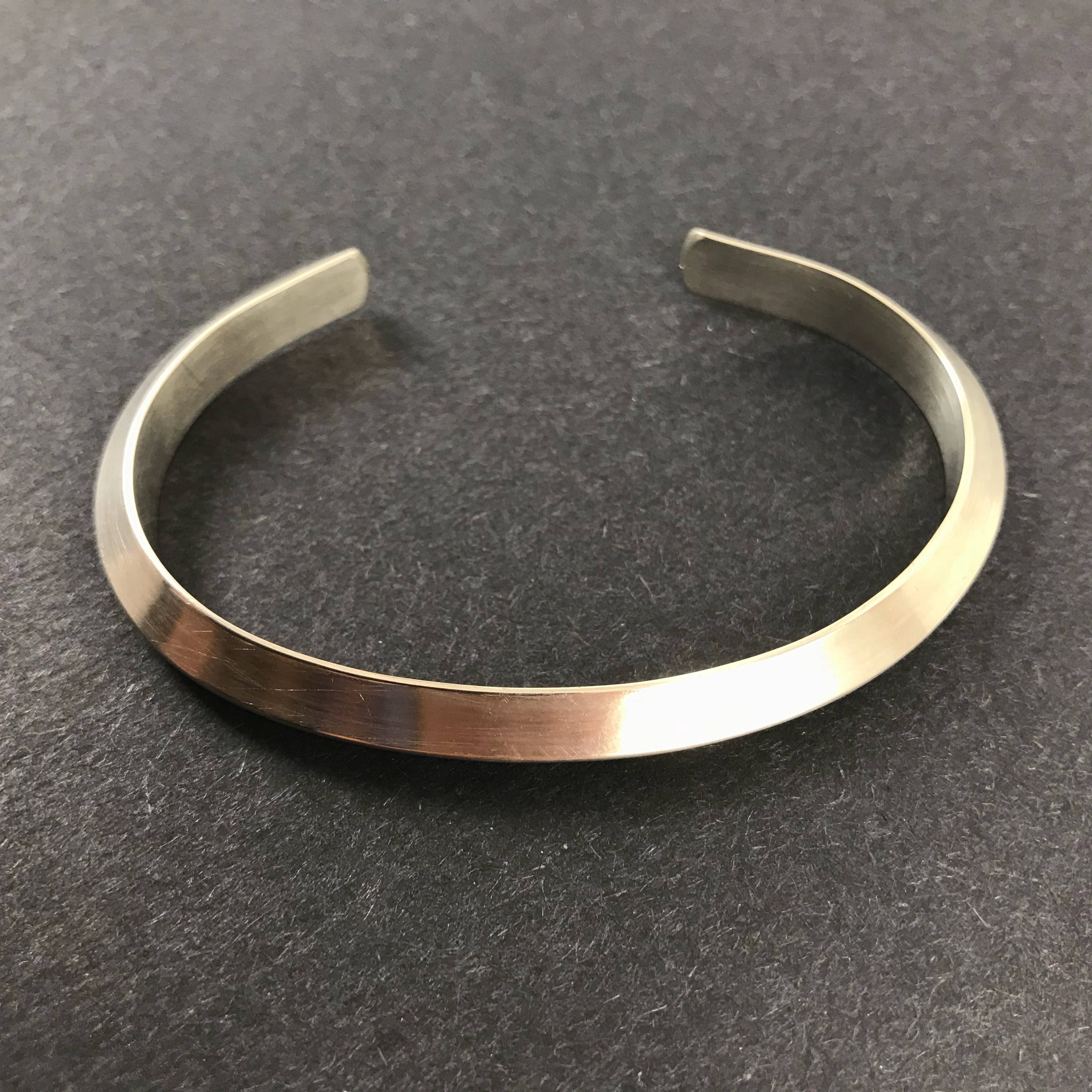 Solid Sterling Silver Triangle Cuff - Etsy