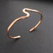 Hammered Recycled Copper Wave Cuff - Etsy