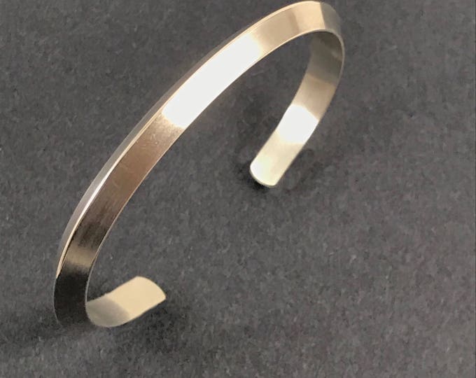 Solid Sterling Silver Triangle Cuff - Etsy