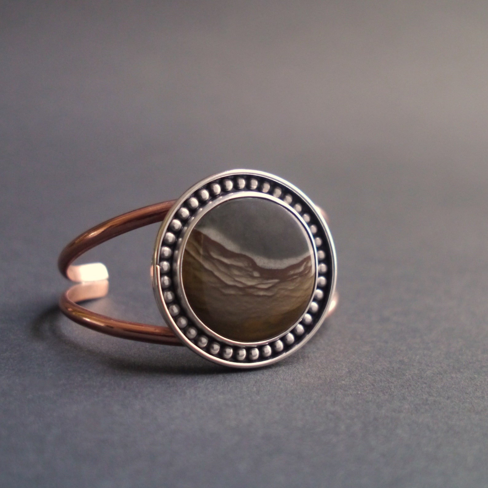 Wanderer Collection - Cripple Creek Picture Jasper Cuff - Etsy