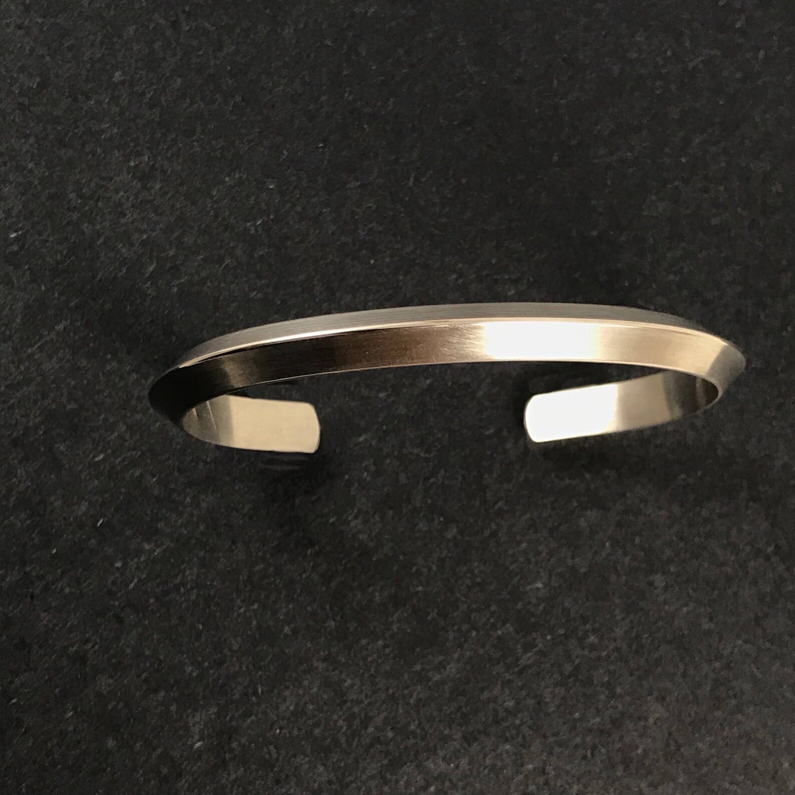 Solid Sterling Silver Triangle Cuff - Etsy