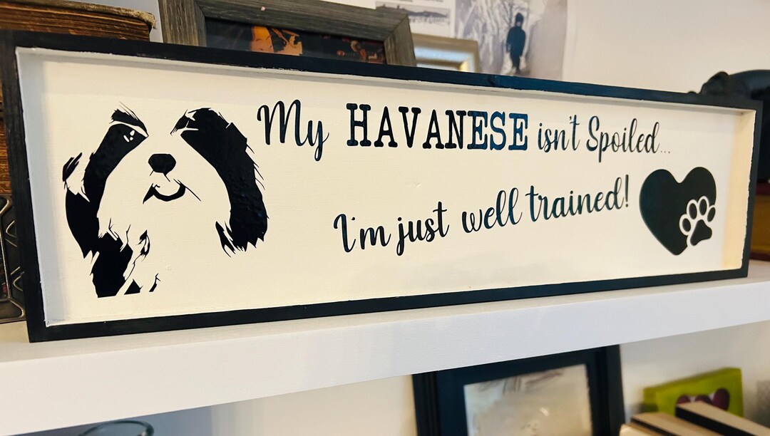 Havanese Sign, Humorous Dog Sign, Farmhouse Sign - Etsy