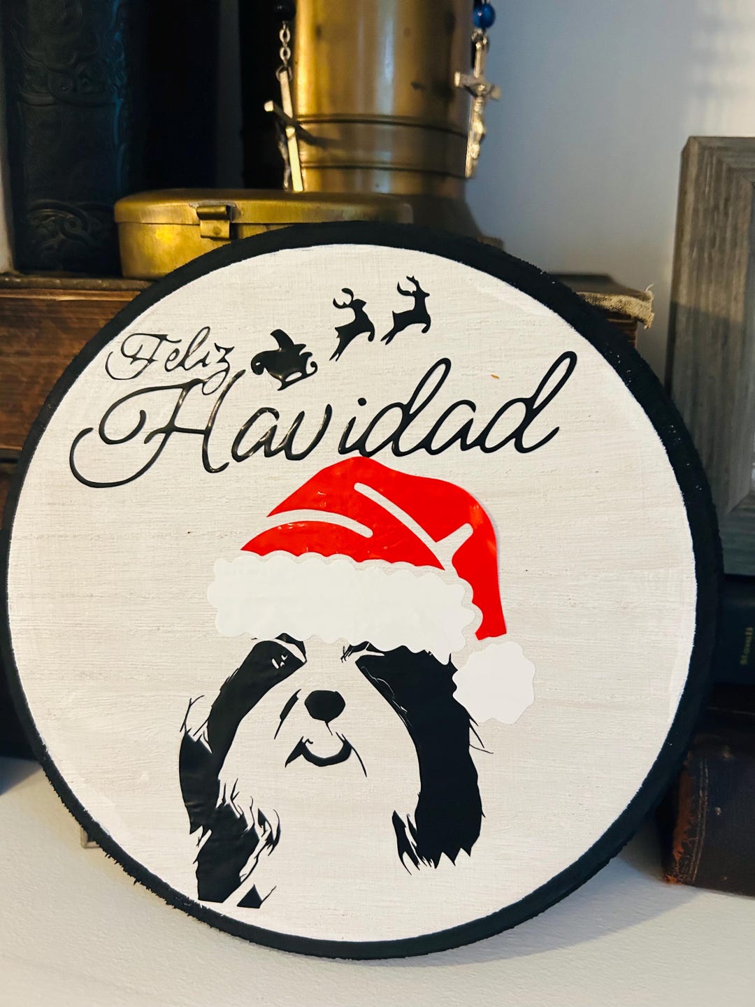 Havanese Holiday Funny Dog Sign! Christmas Dog Sign, Humorous Havanese ...