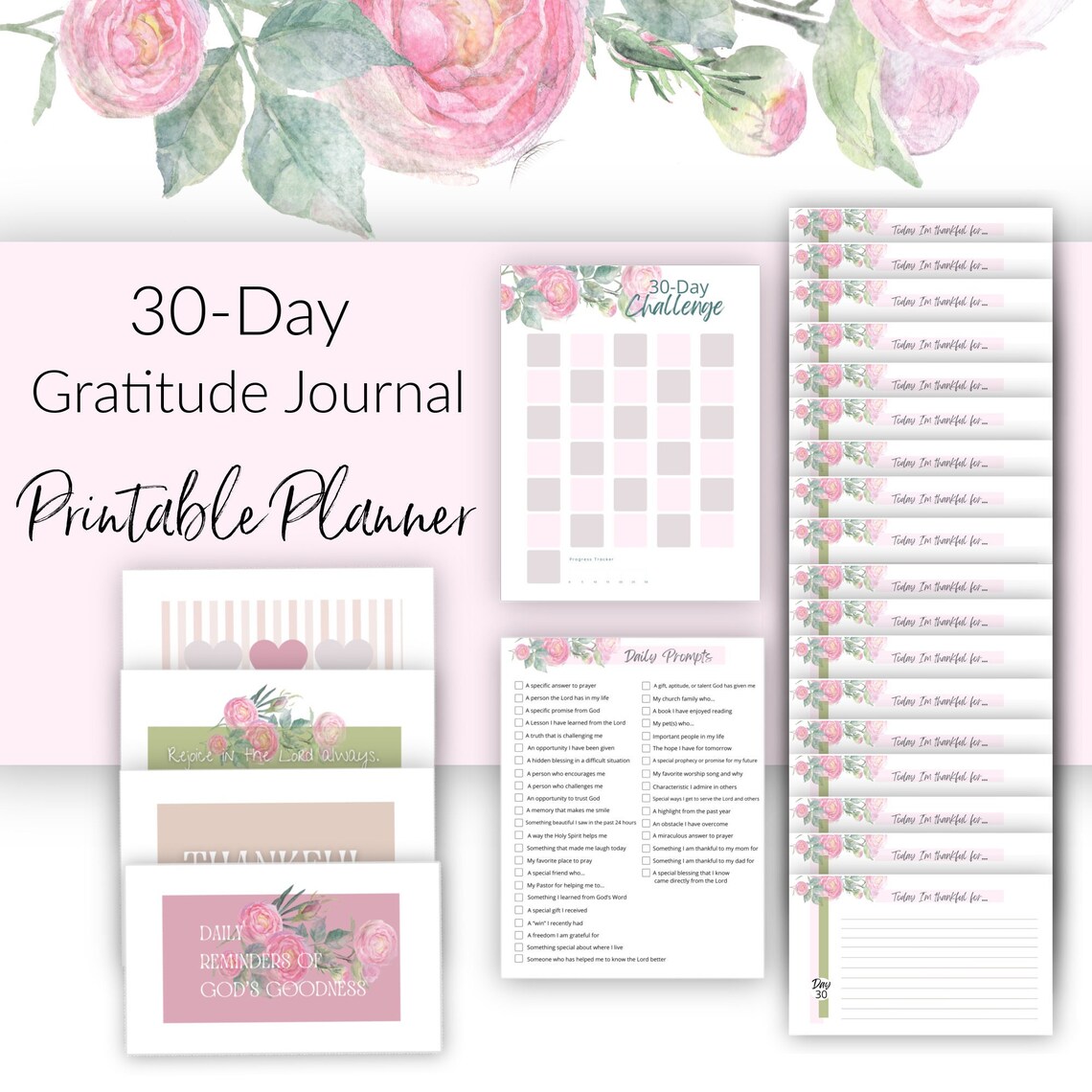 Gratitude Journal Printable Gratitude Log Printable Gratitude Log PDF ...