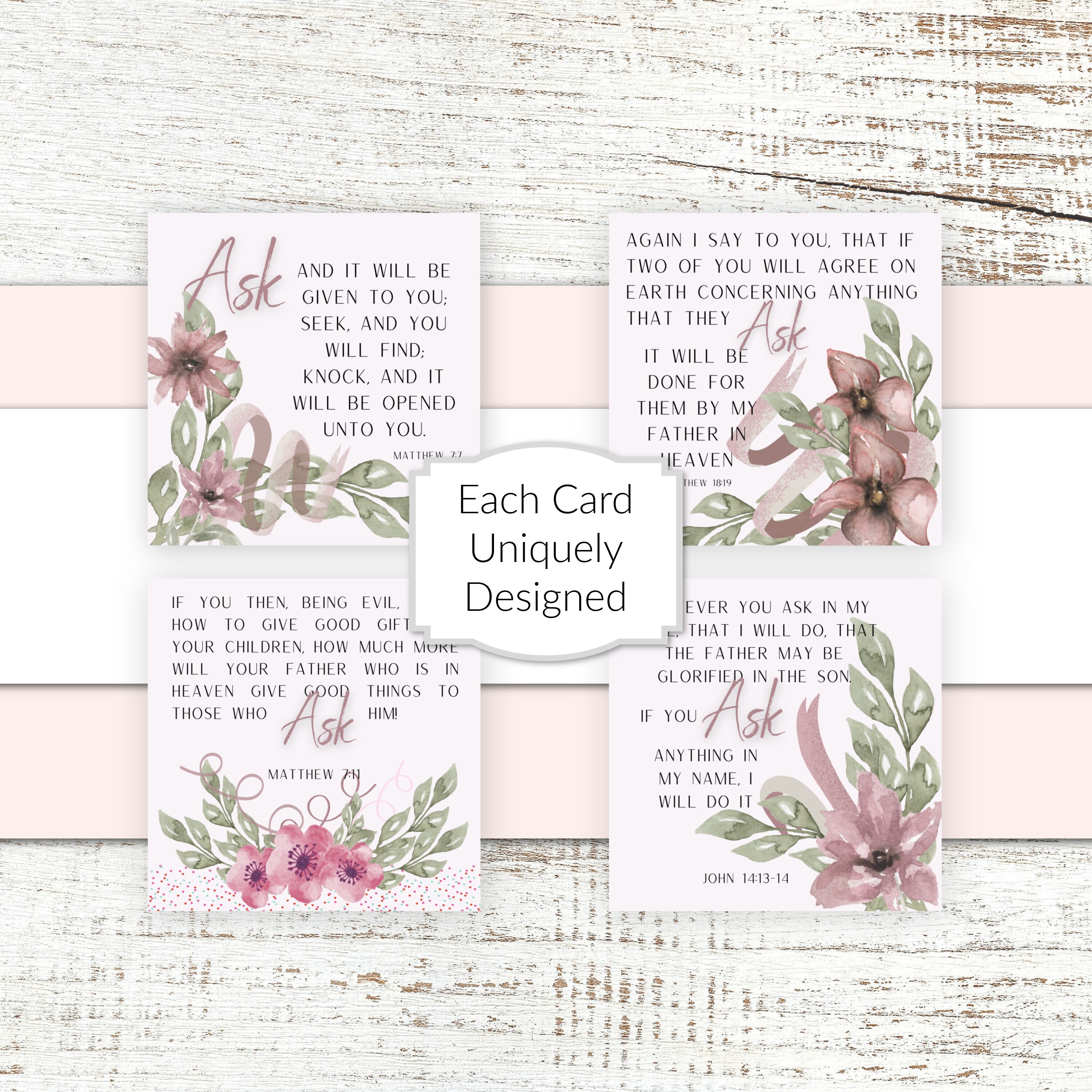 Prayer Cards Prayer Promises Bible Affirmation Cards Bible - Etsy
