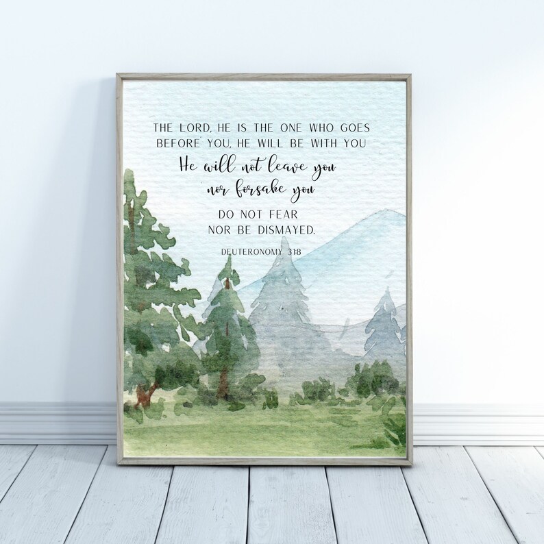 Do Not Fear Biblical Wall Art printable Scripture Wall Decor ...