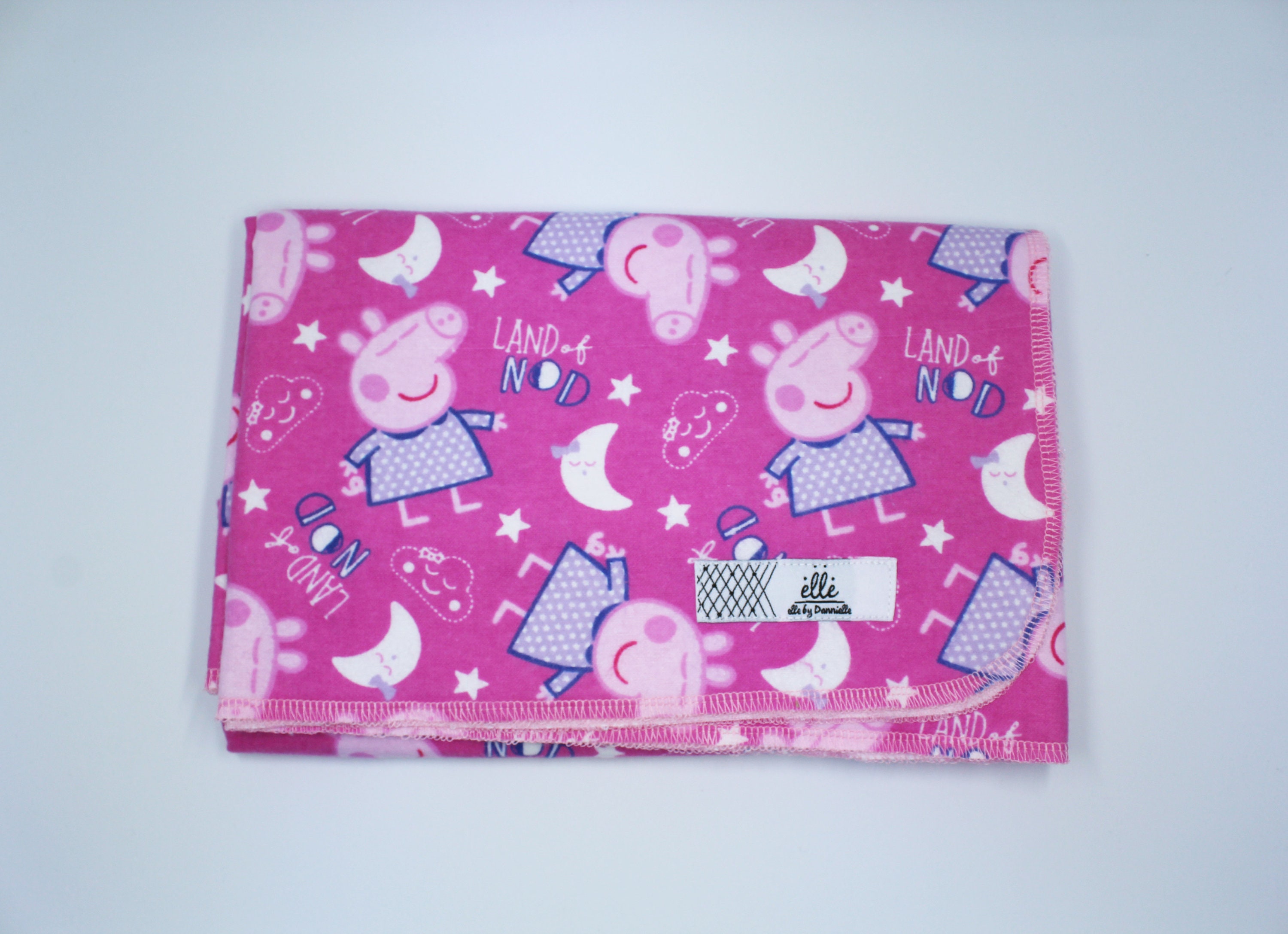 Peppa Pig Land of Nod Large Receiving Blanket - 34" X 42" - Etsy